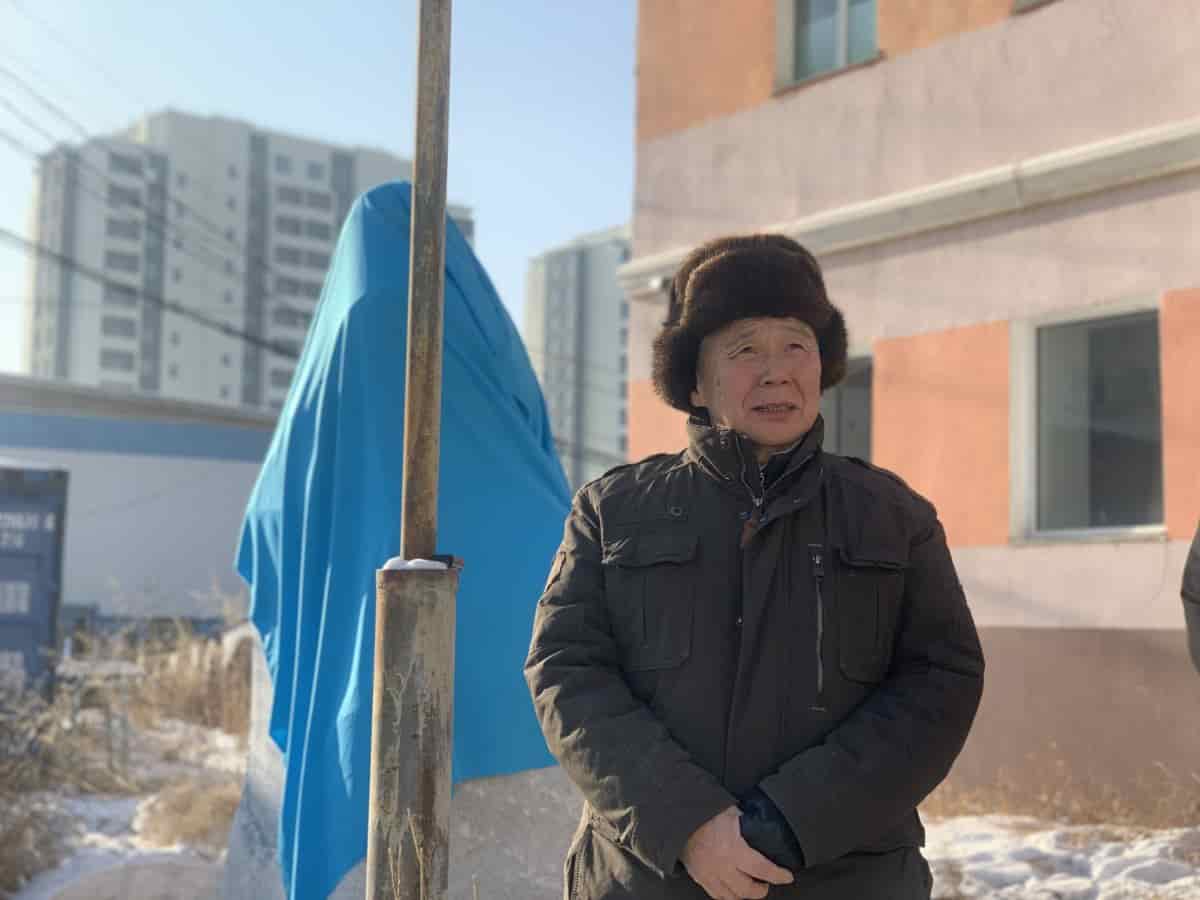 Академич Н Содном агсны ойд зориулж дурсгалын хөшөө босголоо Монгол